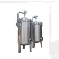 China 62KG Sleek Stainless Steel Bag Filter Vessel for Aesthetic Water Treatment in Garment Shops for sale