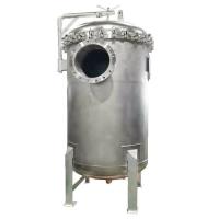 China 62KG Sleek Stainless Steel Bag Filter Vessel for Aesthetic Water Treatment in Garment Shops for sale