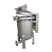 China 62KG Sleek Stainless Steel Bag Filter Vessel for Aesthetic Water Treatment in Garment Shops for sale