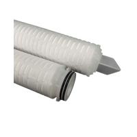 China 1kg Electronics Industry PP Pleated Filter Cartridge 0.1um for Productivity 500L/Hour for sale