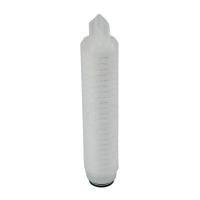 China 500L/Hour Productivity 0.22 Micron PP Polyester Glass Fiber Pleated Filter Cartridge for sale