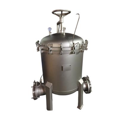 China Pressure Stainless Steel Bag Filter Vessel 62 KG Weight for Food Beverage Industry for sale