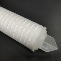 China Polyester Pleated Filtration System for RO Water Treatment 10*10*30cm Weight KG 1 kg for sale