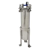 China 62KG 304 Stainless Steel 100 Psi NPT Bag Filter for Industrial Chemical Filtration for sale