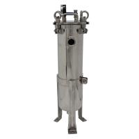 China 62KG 304 Stainless Steel 100 Psi NPT Bag Filter for Industrial Chemical Filtration for sale