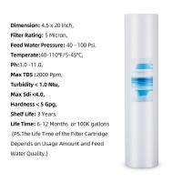 China PP Effective Sediment Cartridge for Improved Water Clarity Weight KG 1 kg for sale
