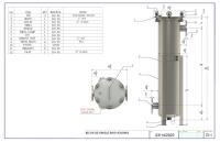 China Restaurant Bag Filter Housing with 62KG Weight and 316 Stainless Steel Material for sale
