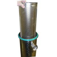 China 62KG Construction Works 304 Stainless Steel Bag Filter Housing Dual Side or Bottom 2 Inch NPT Outlet 150 psi for sale