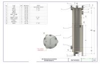 China 62KG Construction Works 304 Stainless Steel Bag Filter Housing Dual Side or Bottom 2 Inch NPT Outlet 150 psi for sale