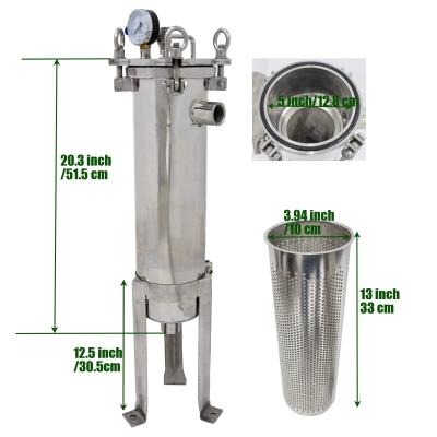 China 304 Stainless Steel Industrial-Grade Liquid Bag Filter Solution for Printing Industry for sale