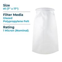 China 1kg PP Liquid Filter Bag 25 Micron Polypropylene Felt Polypropylene Ring for Industrial for sale