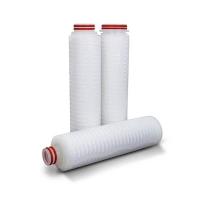 China Printing Shops PTFE Membrane Micro Pleated Filter Cartridge with 10*10*30cm Size for sale