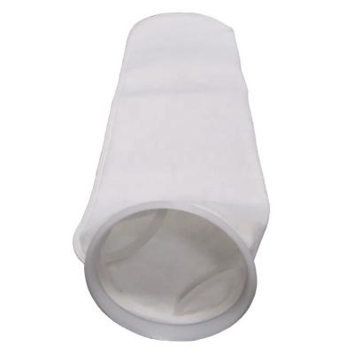 China 2 Size Energy Mining Polyester Felt Liquid Filter Bags 0.5 Micron Polypropylene Ring for sale