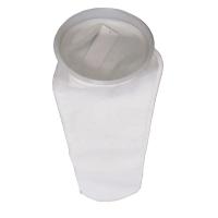 China 2 Size Energy Mining Polyester Felt Liquid Filter Bags 0.5 Micron Polypropylene Ring for sale
