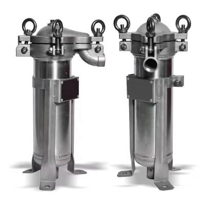 China 62KG Industrial-Grade 304 Stainless Steel Bag Filter Housing for Solid-Liquid Separation in Restaurant for sale