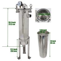 China 120PSI Bag Filter Housing 304 Stainless Steel Filter for Solid-Liquid Separation for sale