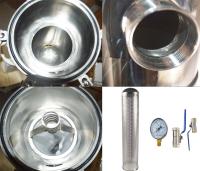China High Pressure Bag Filter Housing for Hotels 62KG Weight 304 Stainless Steel Material for sale
