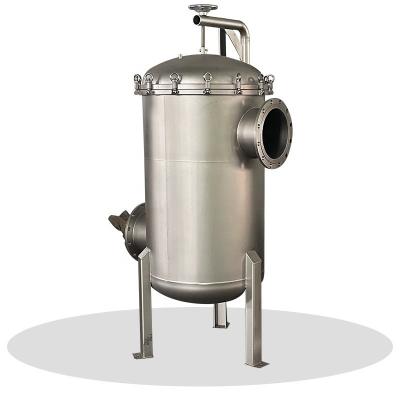 China 25 Micron Liquid Filtration Stainless Steel Bag Filter Housing 62KG Weight for Automotive Manufacturing for sale