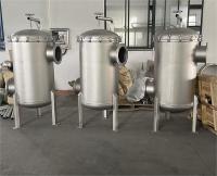 China 25 Micron Liquid Filtration Stainless Steel Bag Filter Housing 62KG Weight for Automotive Manufacturing for sale