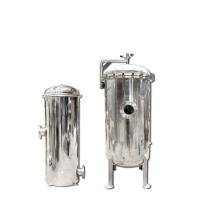 China 25 Micron Liquid Filtration Stainless Steel Bag Filter Housing 62KG Weight for Automotive Manufacturing for sale