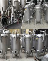 China Liquid Filtration Stainless Steel Bag Filter Housing 62KG Weight for Hotels and More for sale