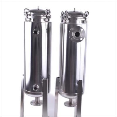China 62KG Weight Wide Micron Range Stainless Steel Bag Filter Housing for Food Beverage Shops for sale