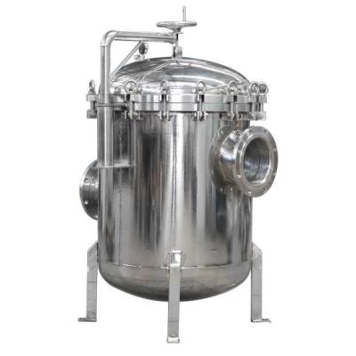 China 304/316L Stainless Steel Bag Filter Housing 62KG Weight for Industrial Applications for sale