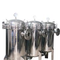 China 62KG Industrial Pressure Fluid Filter Bag Housing in 304 Stainless Steel for Farms for sale