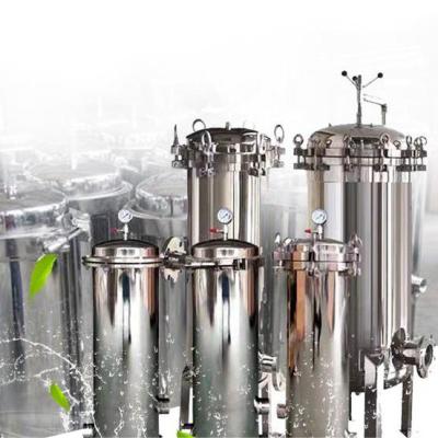 China 62KG Stainless Steel Bag Filter for Diesel Chemical Sewage in Manufacturing Plant for sale