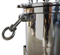 China 62KG Weight 304 Stainless Steel Bag Water Filter for Hotels 2.7 sq ft Filtering Area for sale