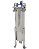 China 62KG 304 Stainless Steel Bag Filter Housing for Solid-Liquid Separation Tool 120PSI for sale