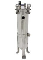 China 62KG 304 Stainless Steel Bag Filter Housing for Solid-Liquid Separation Tool 120PSI for sale