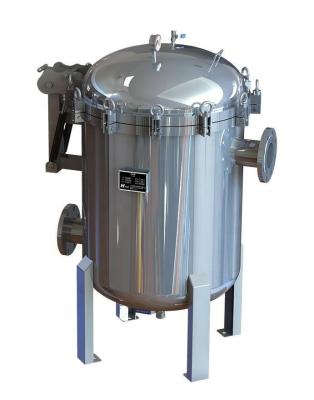 China 62KG Weight Modular SS Bag Filter Housing with Adjustable Inlet/Outlet Connections for sale