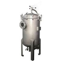 China 62KG Weight Modular SS Bag Filter Housing with Adjustable Inlet/Outlet Connections for sale
