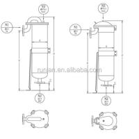 China Customized Precision Pressure Single Bag Filter Housing For Oil Filtration for sale