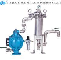 China Stainless Steel 304/316L Liquid Filter Cylinder Shape Filter Housing for Industrial for sale