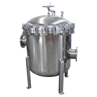 China 1-100micron Micron Rating Multi-bag Liquid Filter Housing for Screw Thread Connection for sale