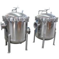 China 1-100micron Micron Rating Multi-bag Liquid Filter Housing for Screw Thread Connection for sale