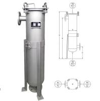 China 8-1480m3 Flow Rate Single Bag Plate Type Liquid Filter made of Stainless Steel 304/316 for sale