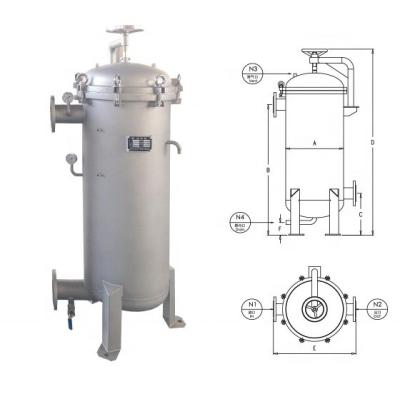 China Industry-Grade Stainless Steel Bag Filters for Water and Oil Filtration Standard Size for sale
