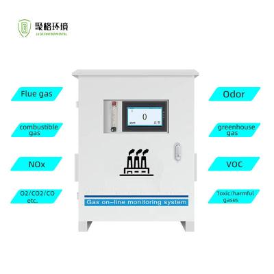 China Online Gas Monitoring System Pump Suction Gas Analyzer for NH3 H2S CO2 SO2 NO2 LEL O2 VOC 0-200 mg/m3 for sale