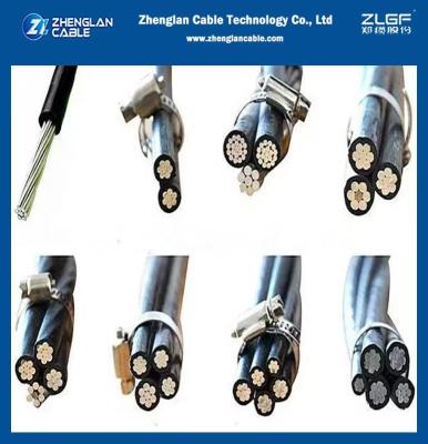 China XLPE Bundled Insulated Aluminium Overhead Cable 0.6/1KV Triplex IEC60502-1 for sale
