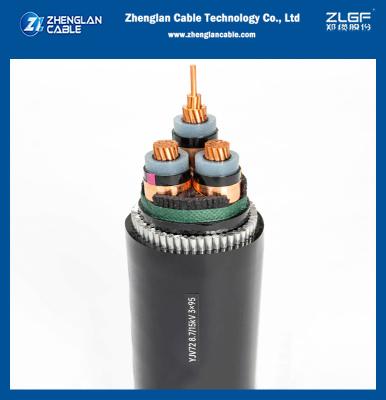 China 8.7/15(17.5) kV NA2XSY N2XSY XLPE Insulated Single / Three-Core with PVC Outer Sheath Standard SPLN 43-5/IEC 60502-2 for sale