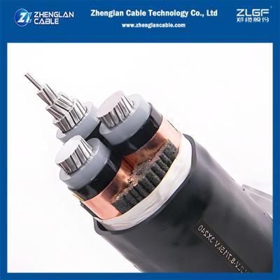China 8.7/15KV 3x240mm2 AL/SC/XLPE/SC/CTS/PVC Underground Cable Power Cable Unarmored IEC60502-2 for sale