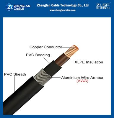 China 0.6/1kV 2Cores 95mm Copper / Aluminum Core PVC / XLPE Underground Steel Wire Swa Armoured Power Cable for sale