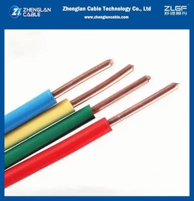 China H07V-U Building Housing Electrical Wire PVC Insulated Copper Single Core 450/750V CU/PVC 10mm2  IEC 60227­1 for sale
