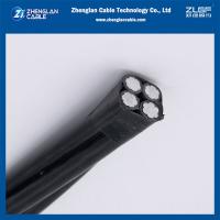 China Aerial Bundled Cable 4x16mm2 NFC 33-209 Overhead Insulated Cable with Aluminum Conductor for LV Power Distribution for sale
