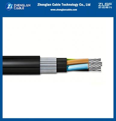 China 0.6/1kv 4 core Aluminum Steel wire Armored Power Cable  AL/XLPE/PVC/SWA/PVC 4x25mm2 IEC60502-1 for sale