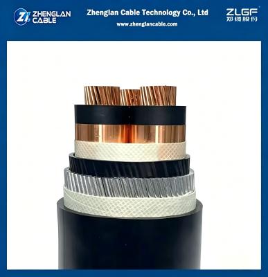 China Medium Power Cable 6.35/11KV CU/SC/XLPE/SC/CTS/PVC/SWA/PVC 3x120mm2 copper conductor steel wire armored for sale