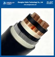 China 6.35/11KV Copper Conductor XLPE Insulation Copper Tape Shield Steel Wire Armored PVC sheath MV Power Cable 3x300mm2 for sale
